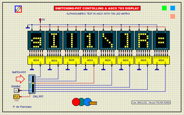 346__ SLIDER ANALOG SWITCH CONTOLLING A ASCII 7X5 LED MATRIX – Forum ...